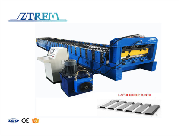 1.5″ B Wide Rib Roof Deck，1.5″ B Wide Rib Roof Deck Roll Forming Machine